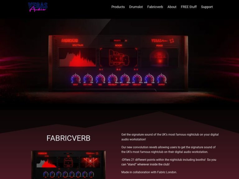 Vegas Audio "Fabricverb" - makou's peephole