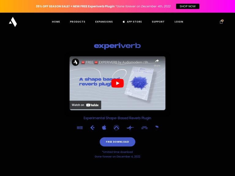 Audiomodern "Experiverb" 配布中 - makou's peephole