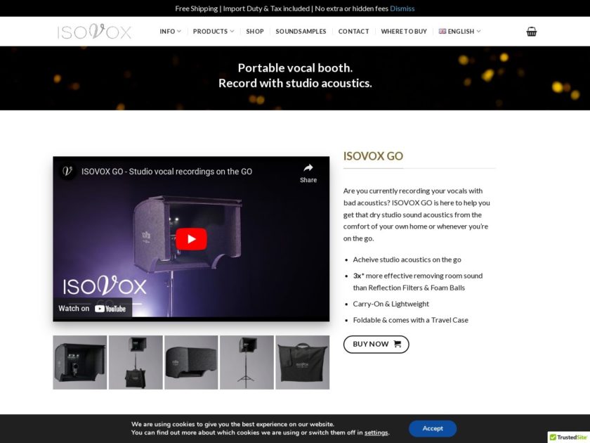 ISOVOX GO - ポータブル・ボーカルブース - makou's peephole