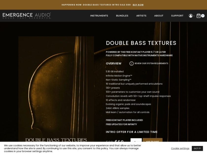 Emergence Audio "Double Bass Textures" - makou's peephole