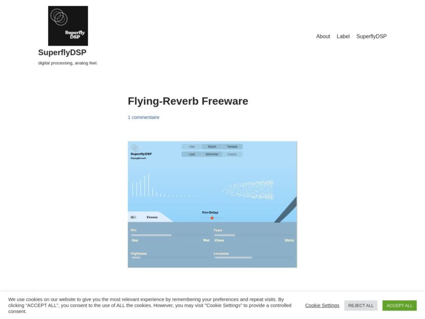 SuperflyDSP "Flying-Reverb" [Free] - makou's peephole