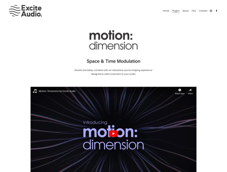 Excite Audio "Motion: Dimension" - いわばダイナミックディレイ - makou's peephole