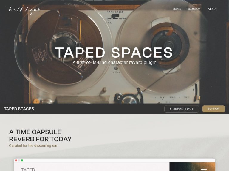 Halflight Audio "Taped Spaces" - makou's peephole