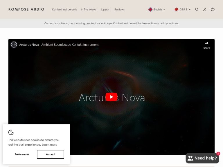 Kompose Audio "Arcturus Nova" - 磨かれた抽象サウンド - makou's peephole