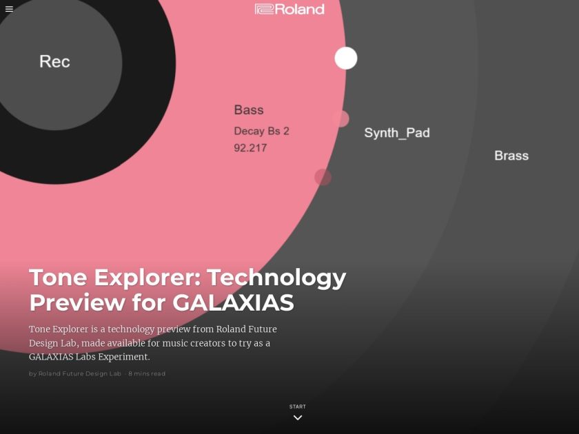 Roland Cloud "Tone Explorer" - makou's peephole