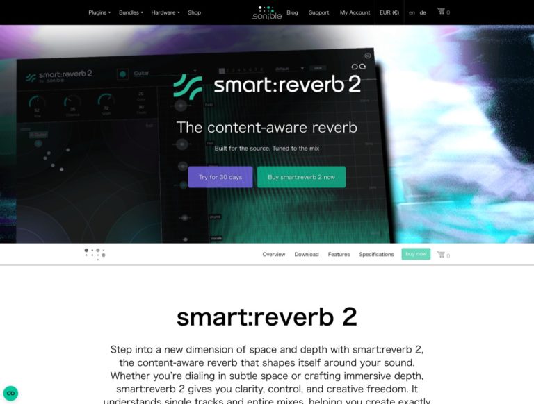 Sonible "smart:reverb 2" - makou's peephole